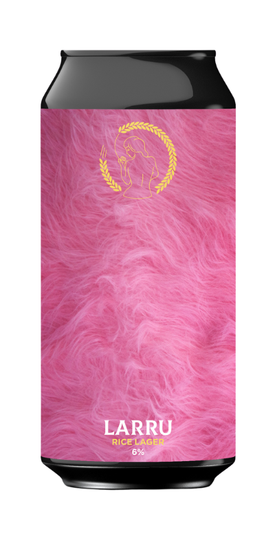 Larru - Hoppy Rice Lager - La Superbe Packaging et contenance 24 can x ...